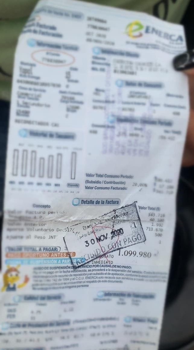 Pague su factura de energía sólo en puntos autorizados