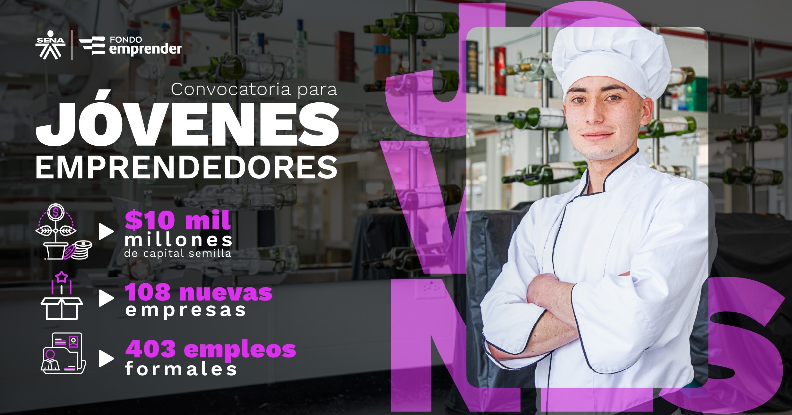 ¡Nueva oportunidad! $10.000 millones para los jóvenes emprendedores del país